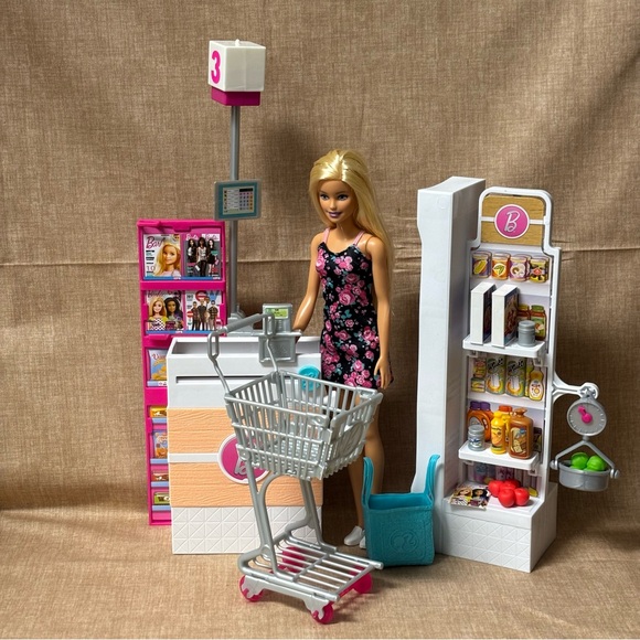Barbie | Toys | Barbie Doll And Supermarket Playset Grocery Store And ...